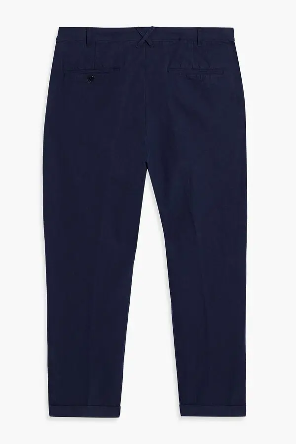 ALEX MILL Cotton And Linen-blend Pants - Navy