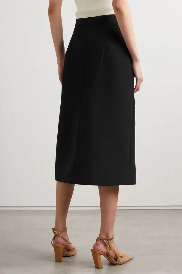 Khaite Fraser Jersey Midi Skirt