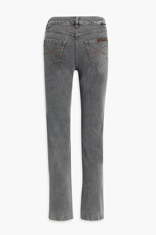 Brunello Cucinelli Bead-embellished Skinny Jeans