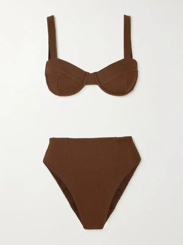 HAIGHT. Gaia Ribbed Underwired Bikini