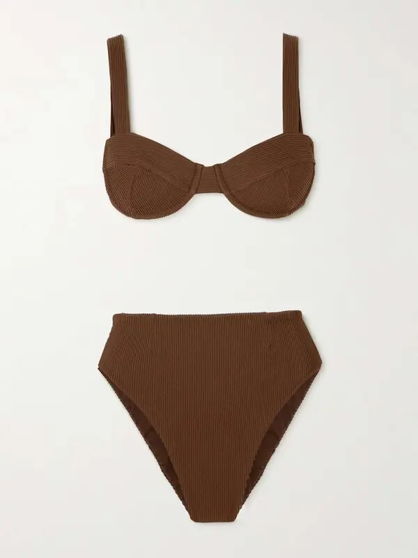 HAIGHT. Gaia Ribbed Underwired Bikini