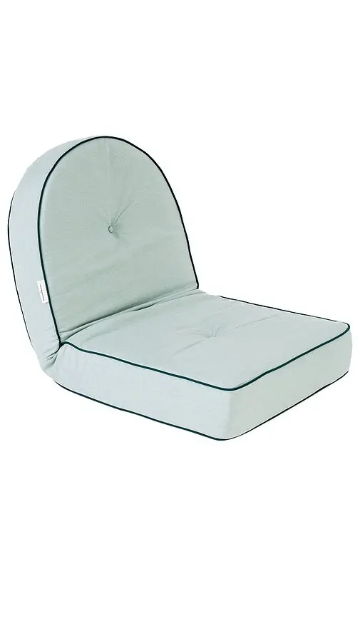 BUSINESS & PLEASURE Reclining Pillow Lounger In Green - Rivie Green