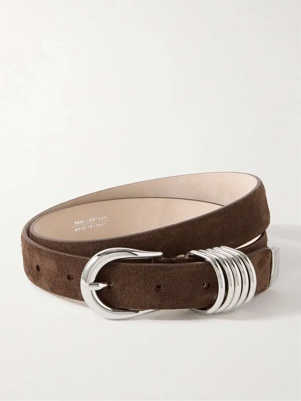 DEHANCHE Hollyhock Suede Belt - Brown