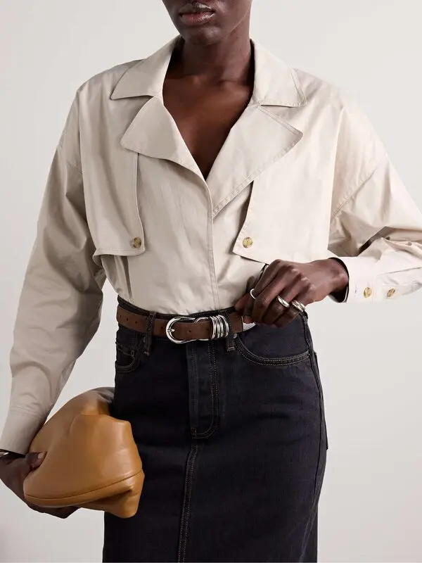 DEHANCHE Hollyhock Suede Belt - Brown