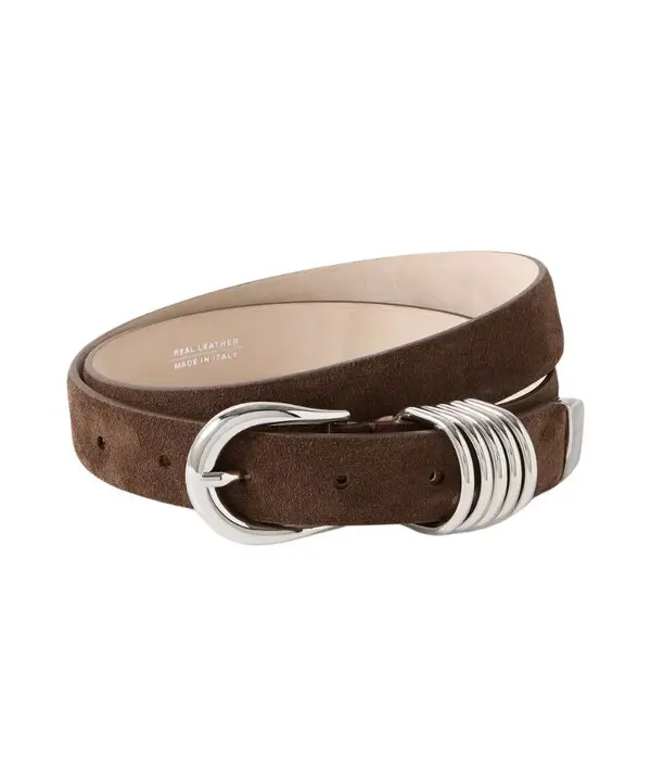DEHANCHE Hollyhock Suede Belt - Brown