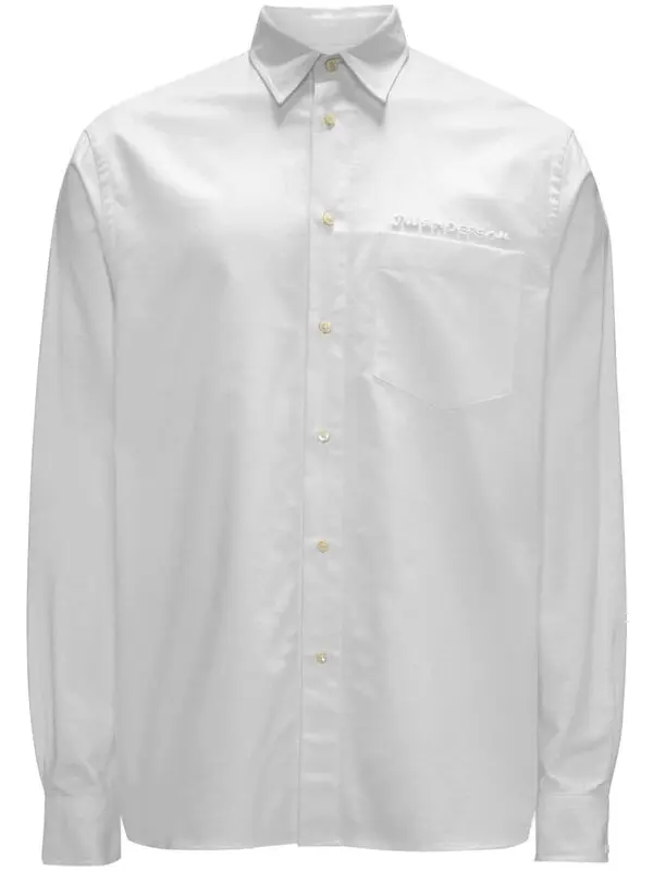 JW Anderson Embroidered-logo Cotton Shirt