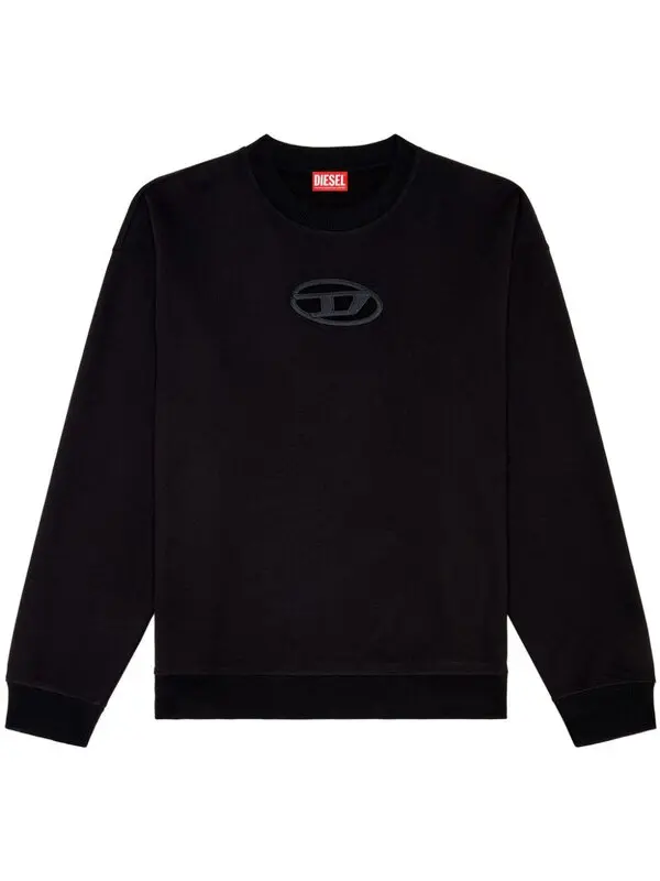 DIESEL® Logo Cut-out Sweatshirt - Black