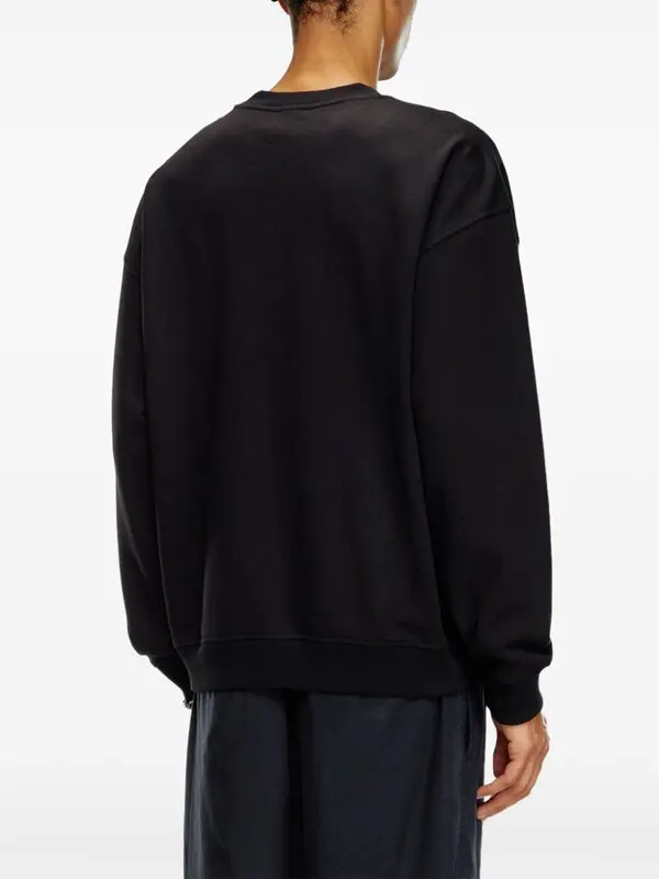 DIESEL® Logo Cut-out Sweatshirt - Black