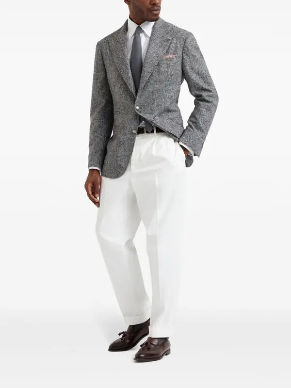 Brunello Cucinelli Single-breasted Checked Blazer