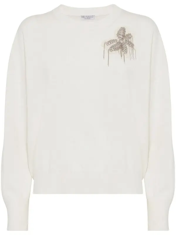 Brunello Cucinelli Embroidered Cashmere Jumper