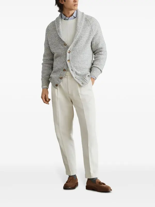 Brunello Cucinelli Ribbed Crew-neck Jumper - White