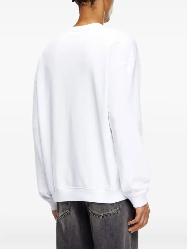 DIESEL® Logo Cut-out Sweatshirt - White