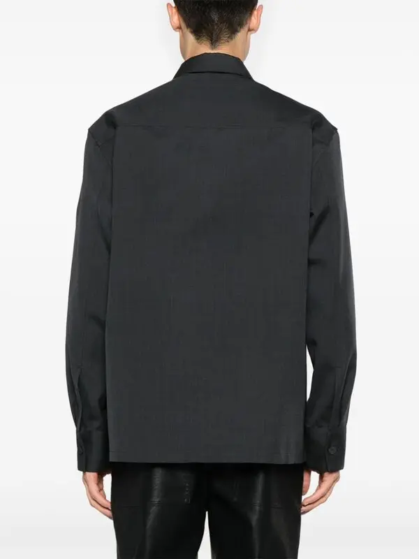 JIL SANDER Zip-up Ripstop Overshirt