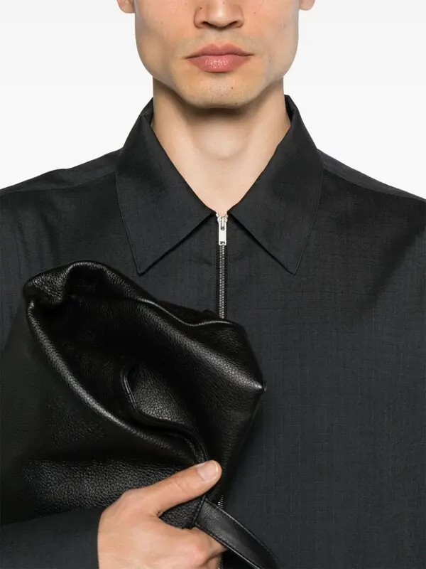 JIL SANDER Zip-up Ripstop Overshirt