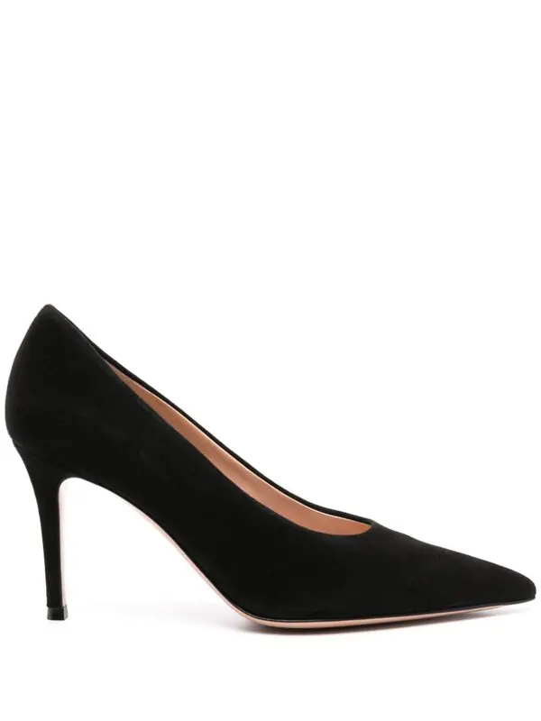 GIANVITO ROSSI 70mm Suede Pumps - Black