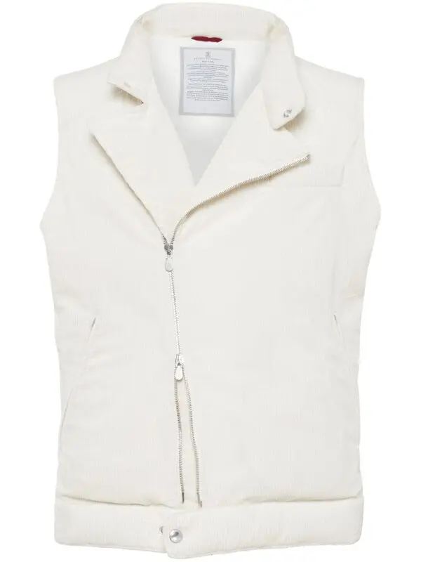 Brunello Cucinelli Padded Corduroy Down Vest