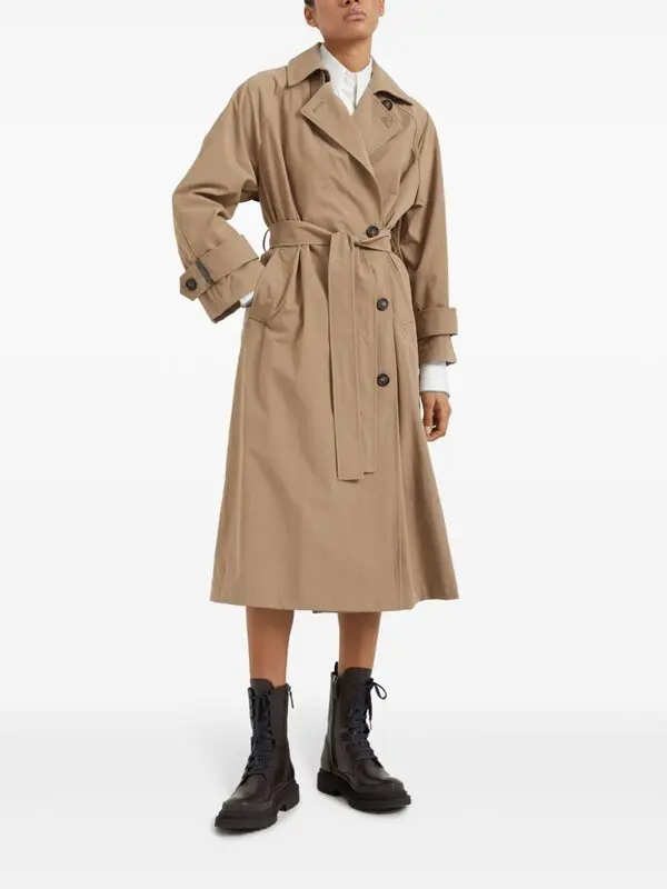 Brunello Cucinelli Belted Trench Coat