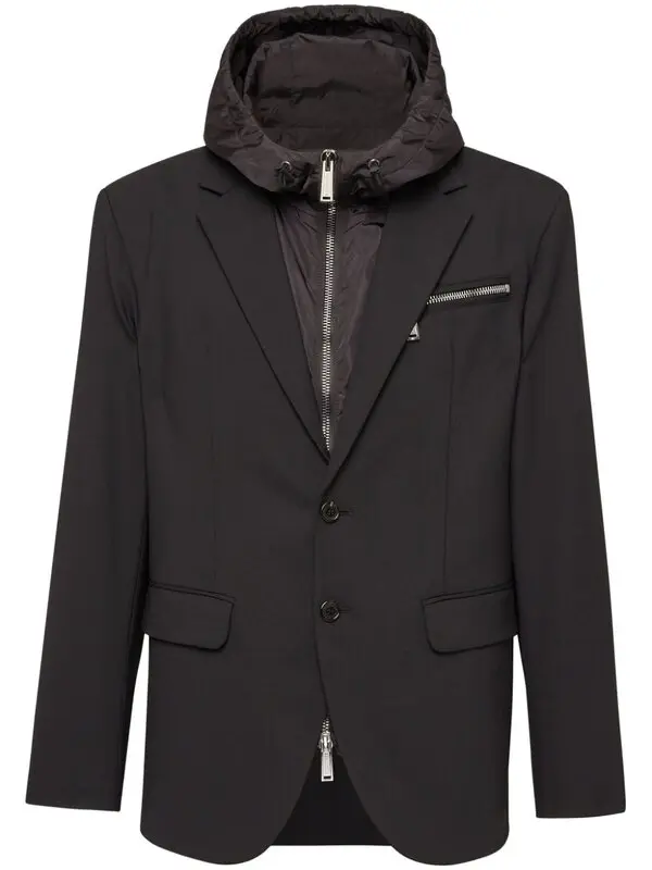 Dsquared2 Single-breasted Hooded Blazer