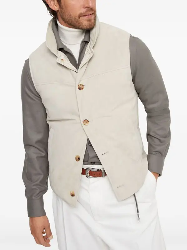 Brunello Cucinelli Padded Leather Vest