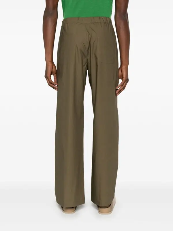 MODES Poplin Straight-leg Trousers - Green