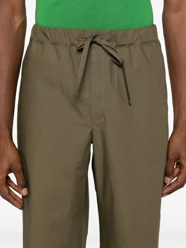 MODES Poplin Straight-leg Trousers - Green