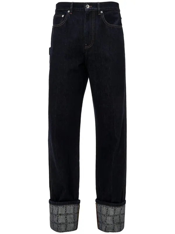 JW Anderson Straight Leg Mid-rise Jeans