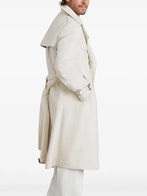 Brunello Cucinelli Long Double-breasted Coat - Neutrals