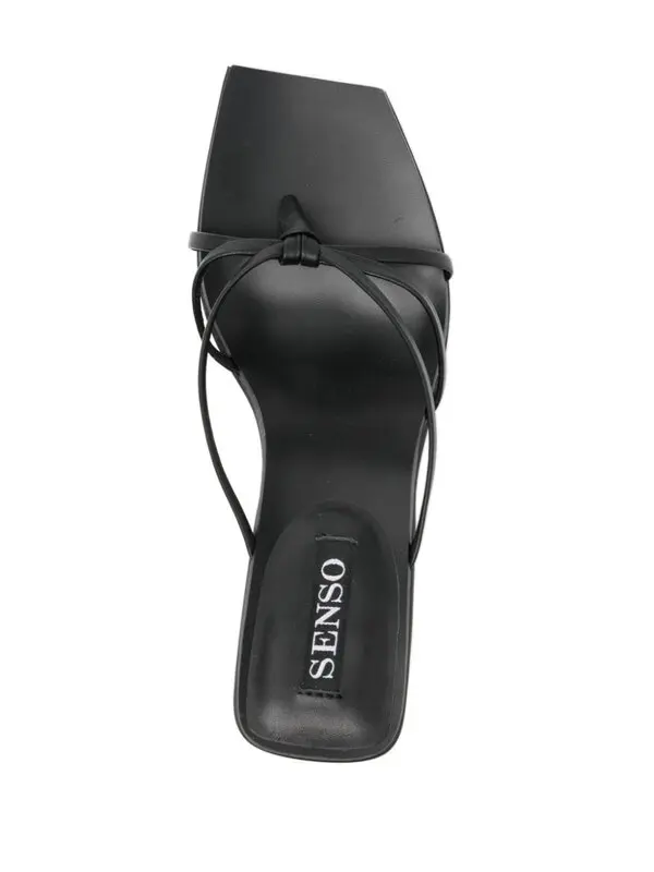Senso Maria 70mm Leather Sandals - Black