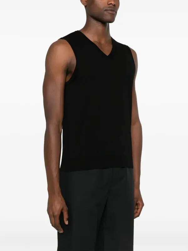 MODES Merino Knitted Vest - Black