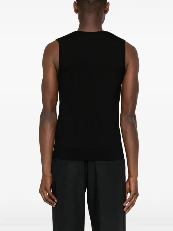 MODES Merino Knitted Vest - Black