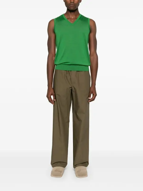 MODES Merino Knitted Vest - Green