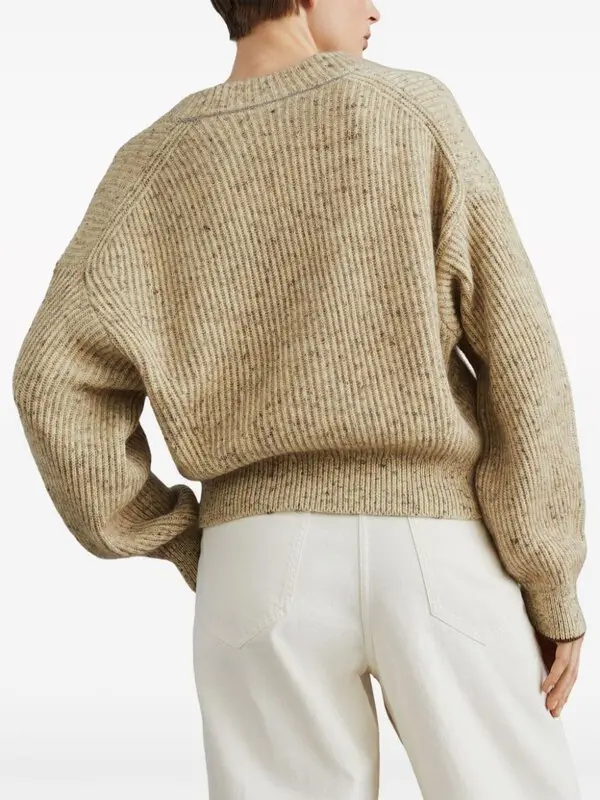 Brunello Cucinelli Mélange Wool-blend Cardigan