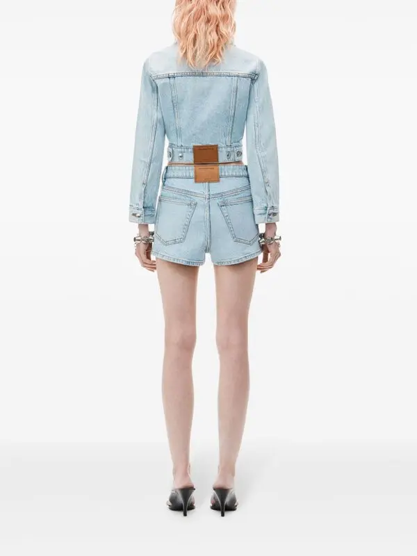 Alexander Wang Mid-rise Denim Skort - Blue