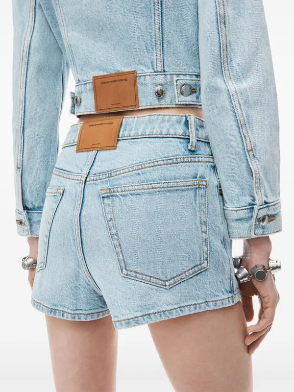 Alexander Wang Mid-rise Denim Skort - Blue