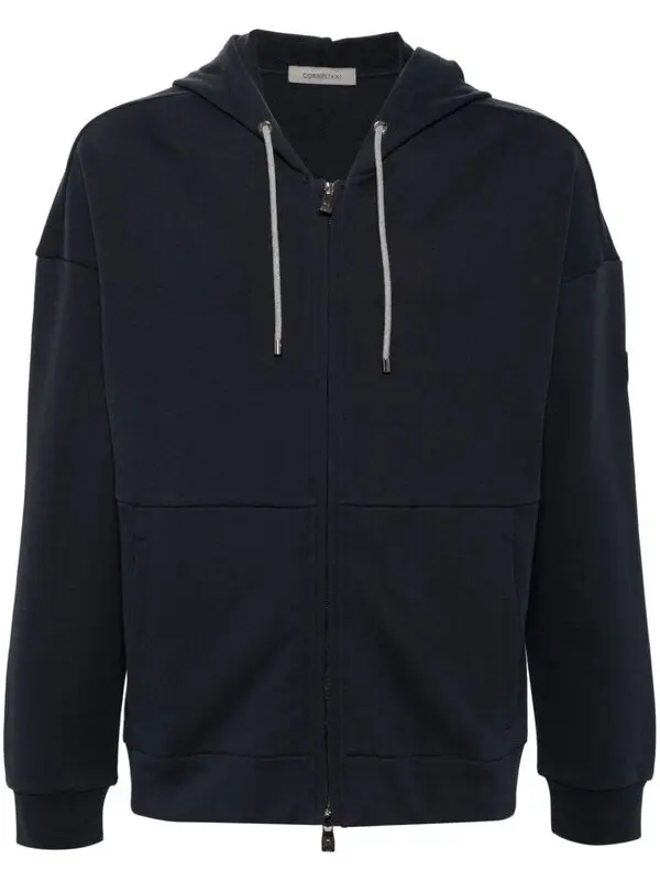 Corneliani Zip-up Cotton Hoodie