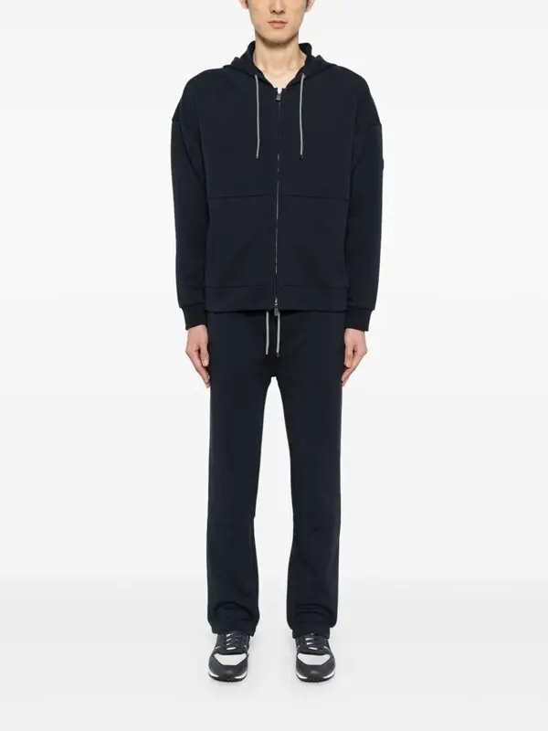 Corneliani Zip-up Cotton Hoodie