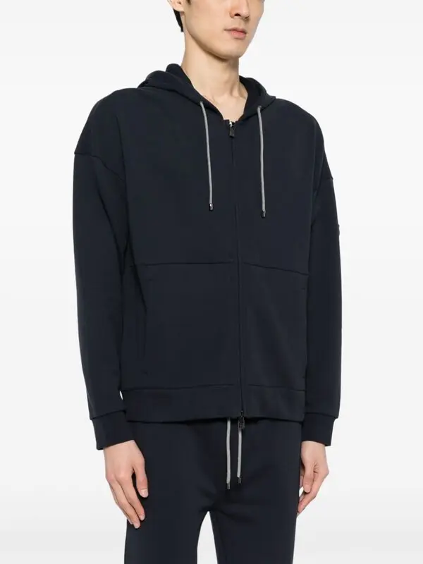 Corneliani Zip-up Cotton Hoodie