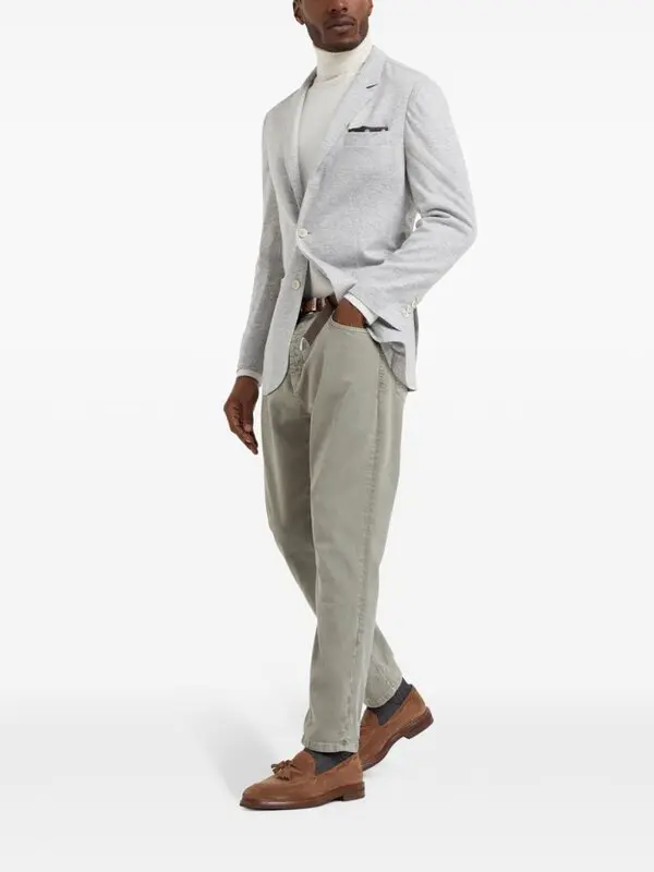 Brunello Cucinelli Slim-fit Garment-dyed Jeans