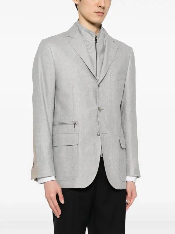 Corneliani Layered Mélange-effect Blazer