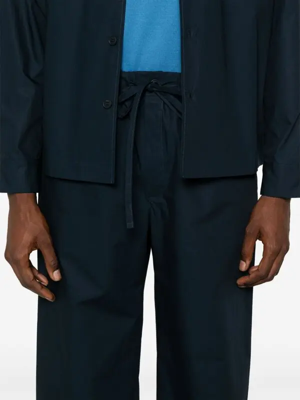 MODES Poplin Straight-leg Trousers - Blue