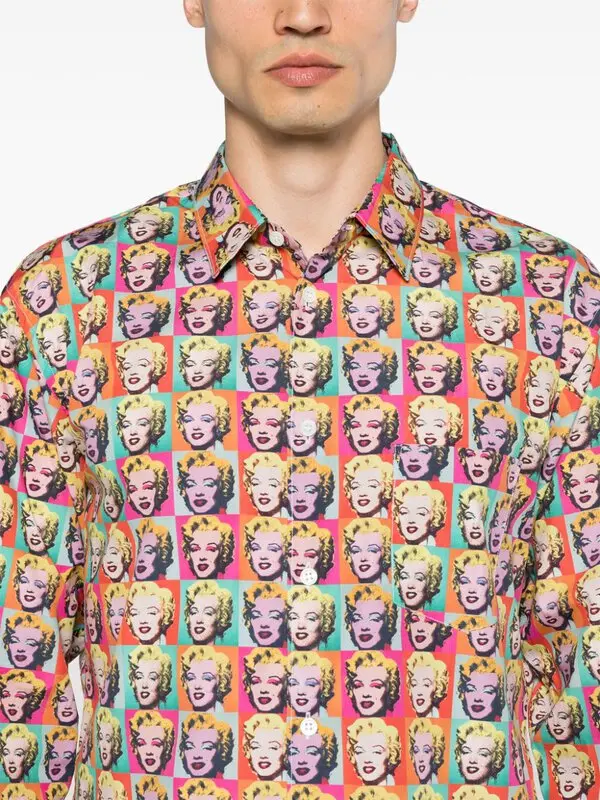 Comme Des Garçons X Andy Warhol Pop Art-print Shirt