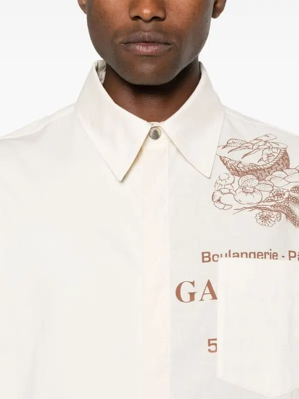 MARINE SERRE Mix-print Cotton Shirt