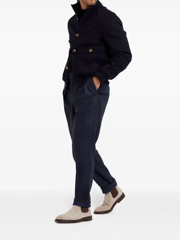 Brunello Cucinelli High-neck Wool Jacket