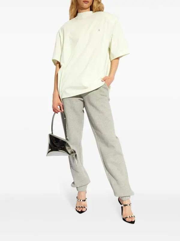 Attico Penny Cotton Track Pants - Grey