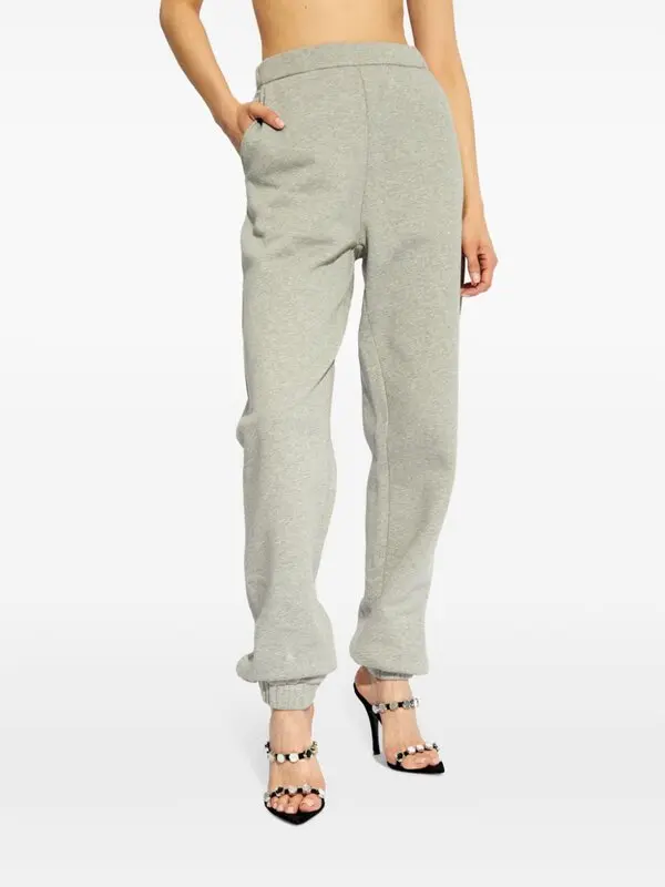 Attico Penny Cotton Track Pants - Grey
