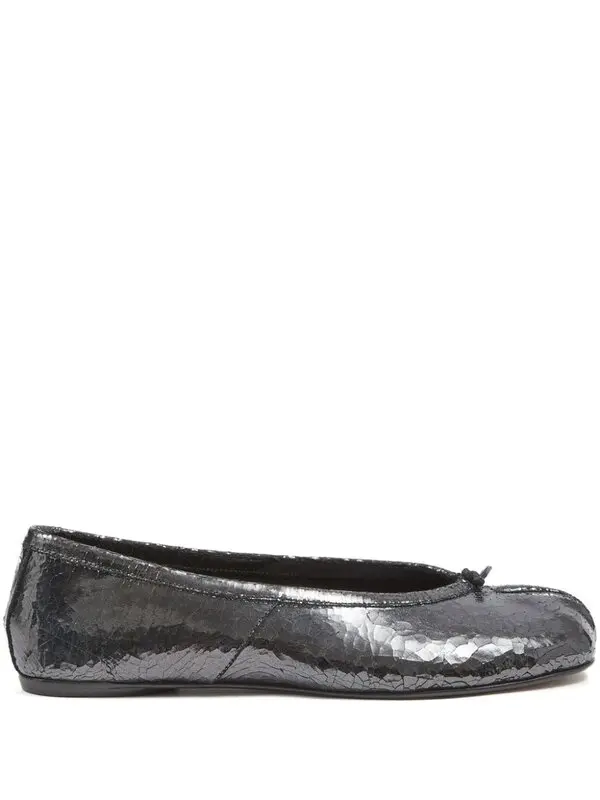 MAISON MARGIELA Tabi Leather Ballet Flats - Black