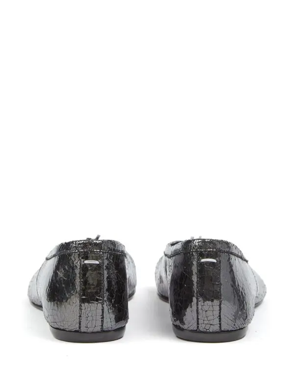 MAISON MARGIELA Tabi Leather Ballet Flats - Black