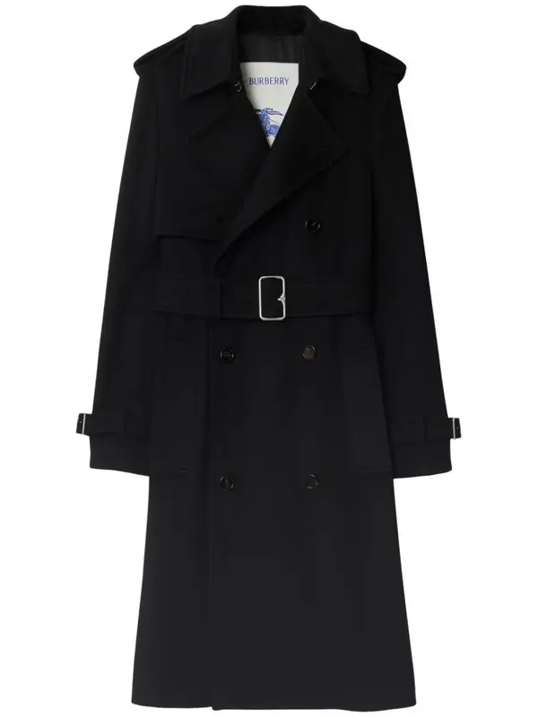 Burberry Notched-lapel Cashmere Trench Coat