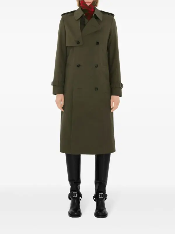 Burberry Notched-lapel Cotton Trench Coat