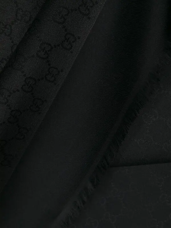 Gucci Gg Logo Jacquard Scarf